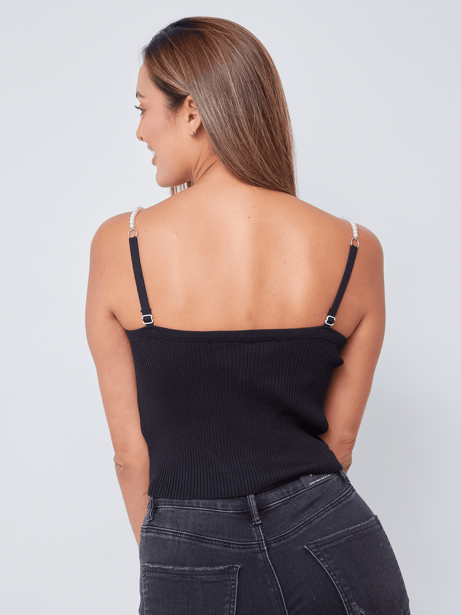 Top Tiras Perla Negro– Lemon Tree Store