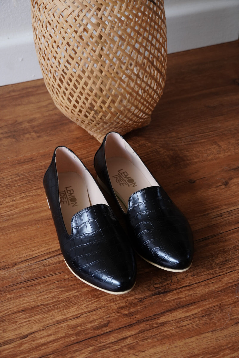 Slipper Animal Print Negro– Lemon Tree Store